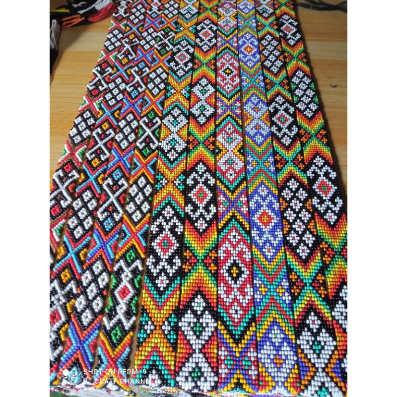 tali pinggang manik motif pinakol ,motif sabah suku kaum Rungus/belt ...