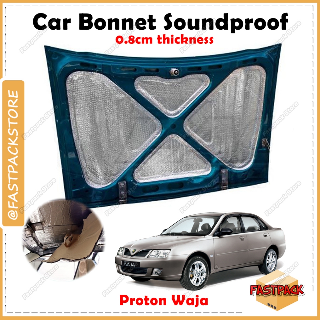 For Proton Waja Aluminium CARFIT Bonnet Sound Proof Scheme Silence ...