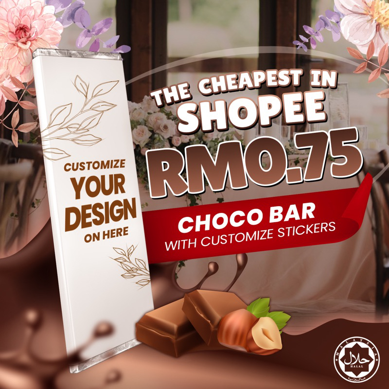 { RM0.74 !!! } choco bar / coklat bar - Door gift kahwin murah hadiah ...