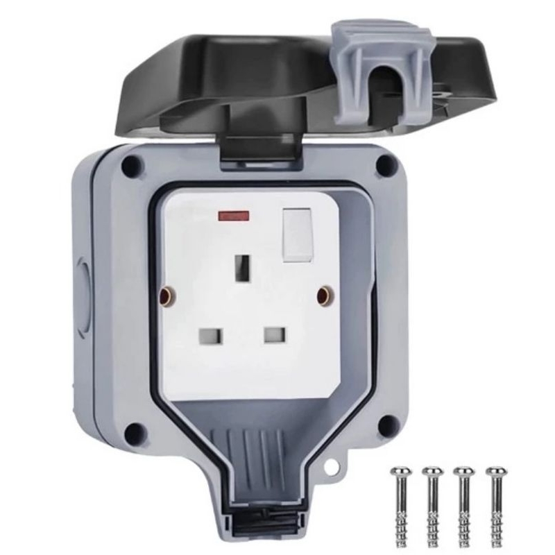(Weatherproof) IP66 Socket and Switch Outdoor Cover with Socket ...