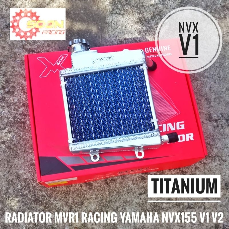 NVX V1 V2 RADIATOR MVR1 RACING TITANIUM YAMAHA NVX 155 NVX155 V1 V2 ...