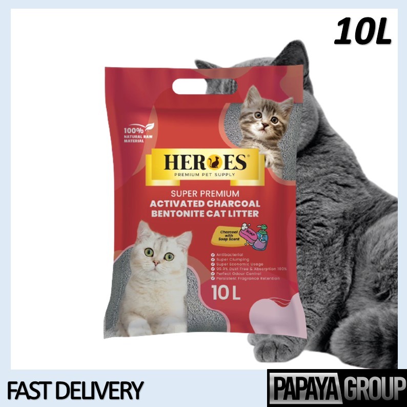 Meow Kitchen Bentonite Cat Litter 10L - ( Cat Sand / Pasir Kucing Wangi ...