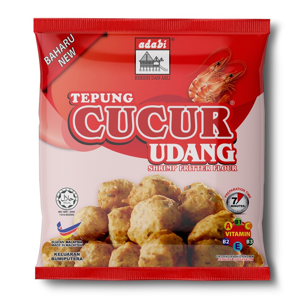 Adabi Tepung Cucur Udang Bilis Lemak Manis (200g) | Shopee Malaysia