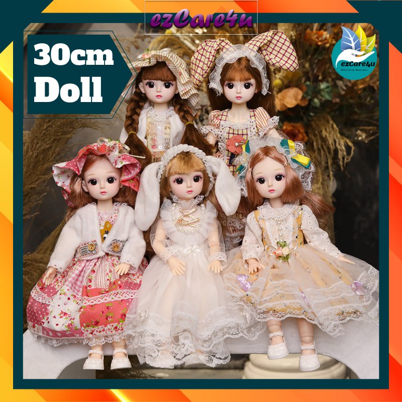 30cm Fat Doll Set 21 Joints Movable Body BJD Doll with Clothes and ...