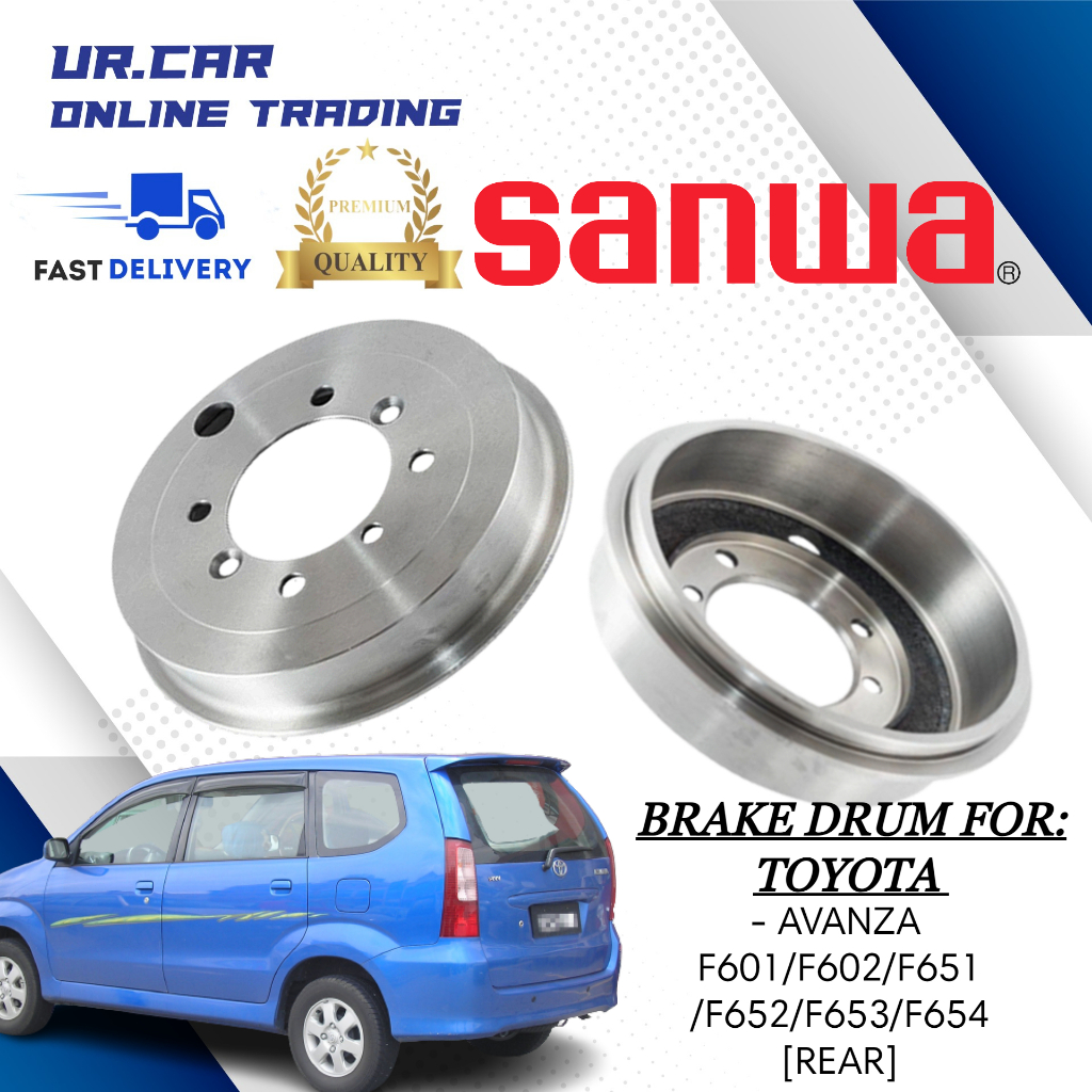 SANWA TOYOTA AVANZA F601/F602/F651/F652/F653/F654 REAR (BELAKANG) BRAKE ...