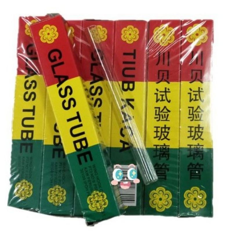 Glass Tube/ tube kaca / kaca (0.7cm x 10cm)× 12pcs | transparent glass ...