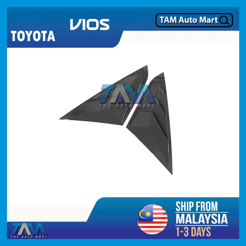 Toyota Vios AC100 (2023-2024) Window Triangle Cover Carbon Vios AC100 ...