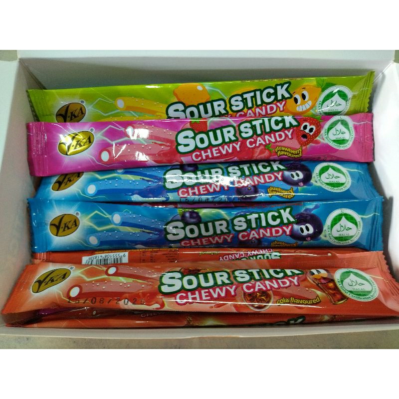‼️NEW STOCK‼️MIX FLAVOR Sour Stick Chewy Candy (10 PCS 1 SET) | Shopee ...
