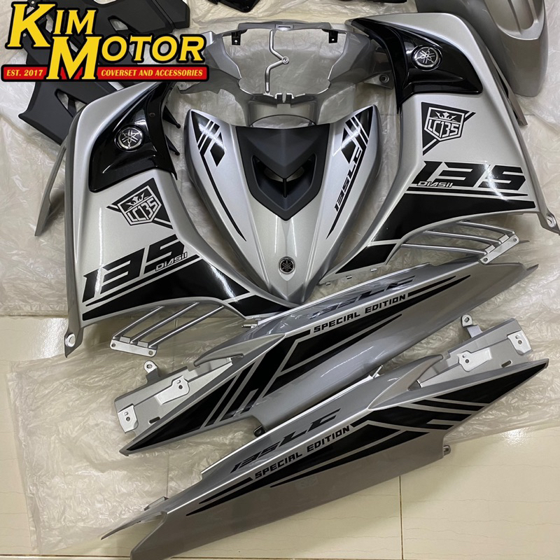 COVERSET LC135 V6 V7 ORIGINAL VELOZI SILVER SPECIAL EDITION STRIPE ...