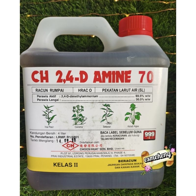 4L CH Amine 70 / CH 2,4-D Amine 70 / Rumput Para / Keladi Agas / Parit | Shopee Malaysia