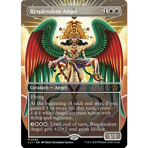 Magic The Gathering MTG Resplendent Angel (Borderless) The Lost Caverns ...