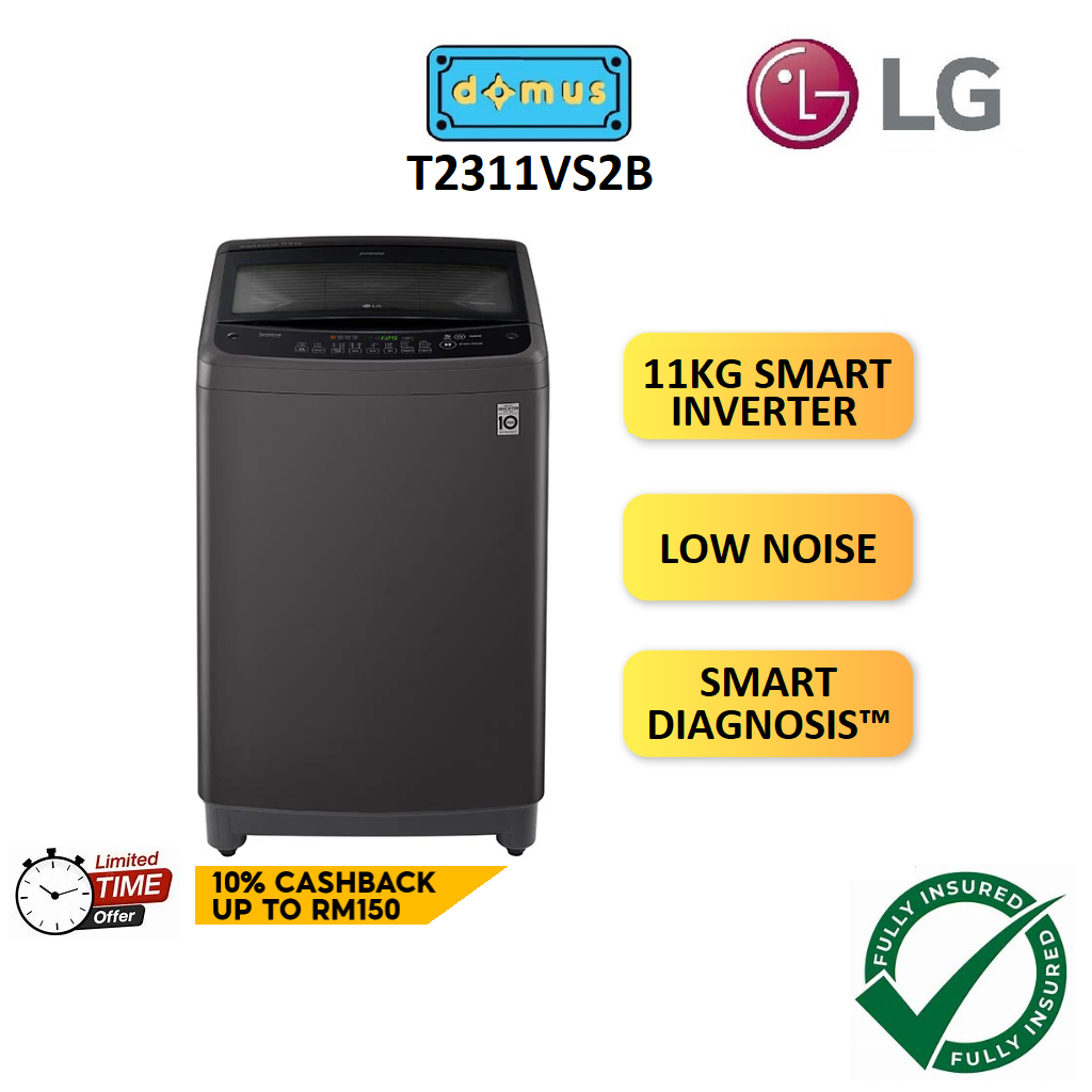LG Washing Machine Inverter 11KG Top Load Washer Direct Drive Mesin ...