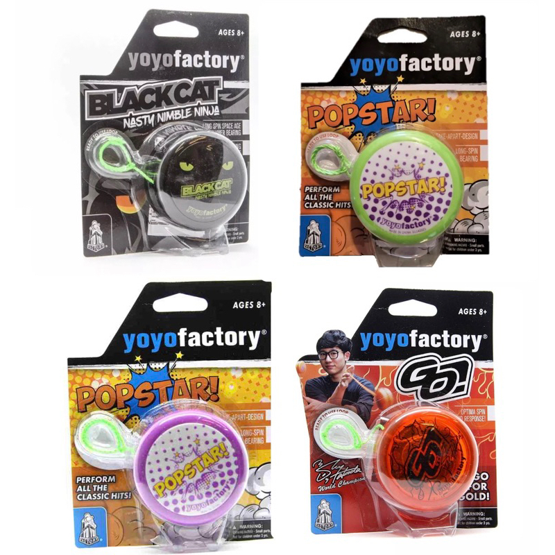 YoYofactory Black Cat Go Orange Pop Star Looping YoYo yo-yo beginner ...
