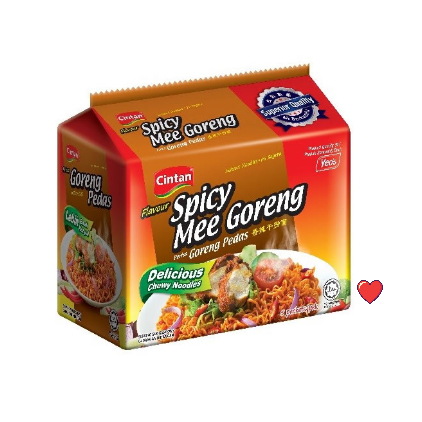 Cintan Instant Noodles Spicy Mee Goreng Flavour 75gx5pkt | Shopee Malaysia