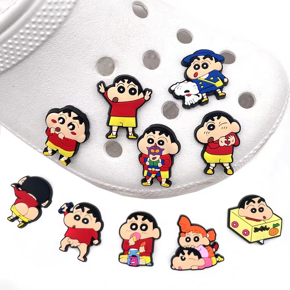 Crocs jibbitz READY STOCK crayon shin-chan jibbitz crocs button crocs ...