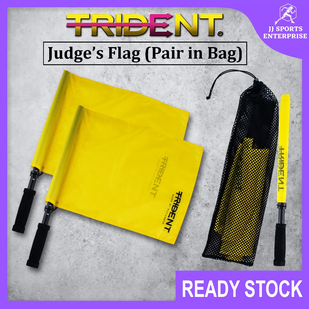 Trident Linesman Flag Football Soccer Training Match Judge Referee Flag Trident Judge's Flag ...