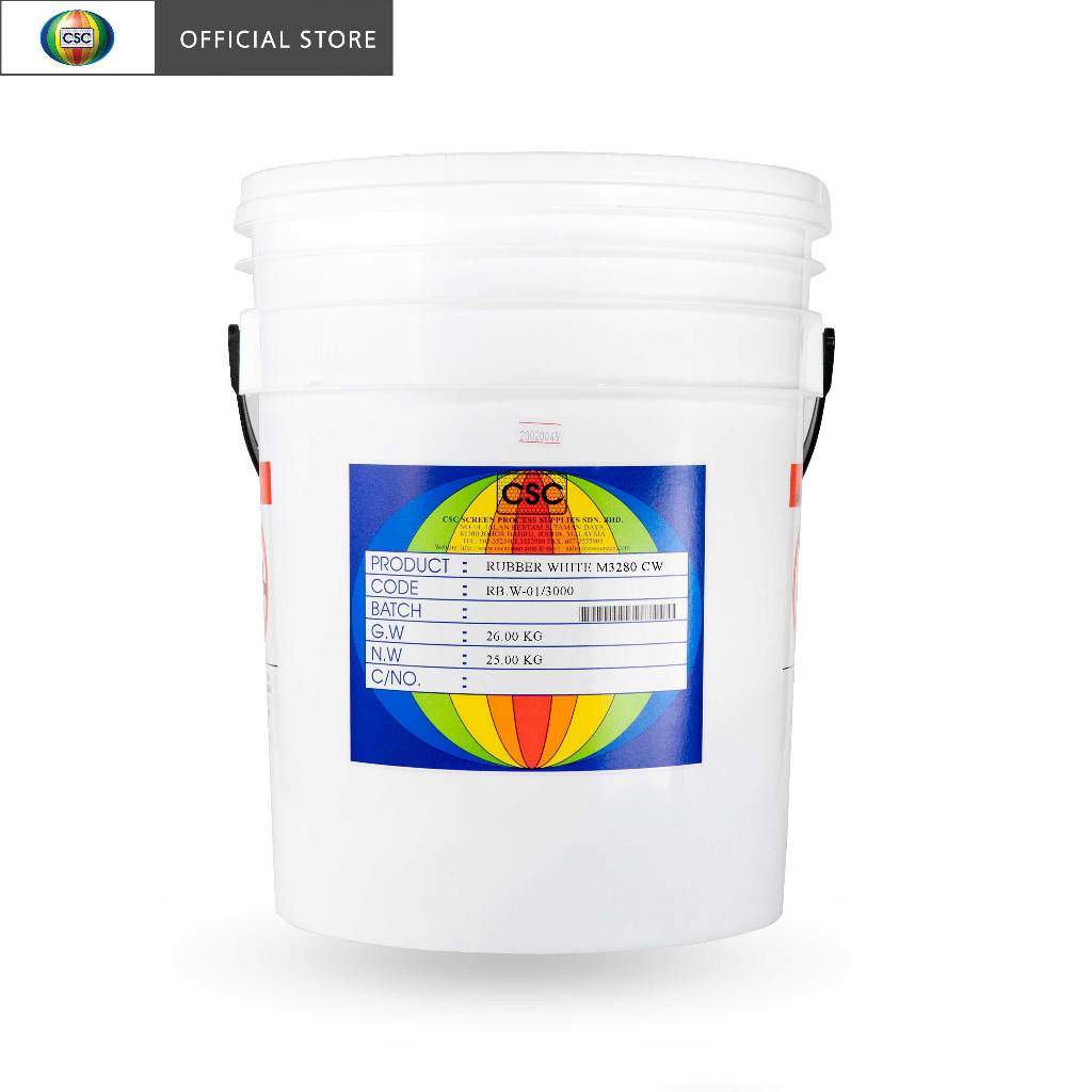 CSC Rei Tech Water Based Silkscreen Printing Ink Rubber M3000CW - White ...
