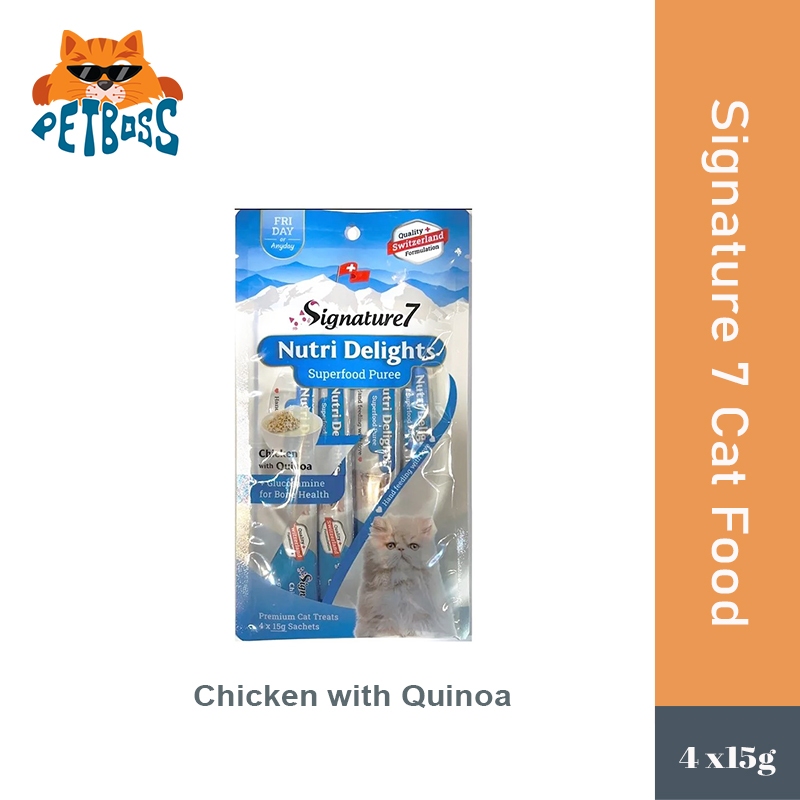 Signature 7 Nutri Delights Superfood Puree / Premium Cat Treats / Cat ...