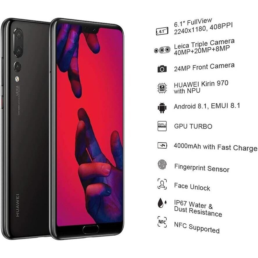 Huawei P20 Pro - 6GB RAM + 128GB ROM - Official Malaysia Set Original ...