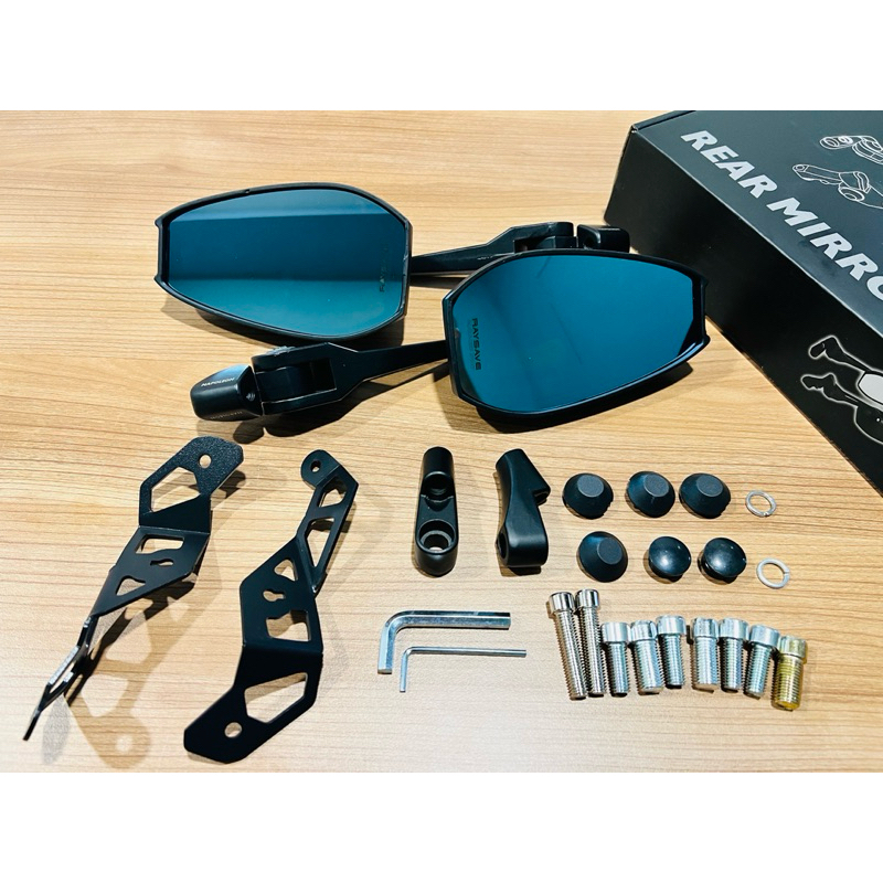 XMAX V1 V2 Side Mirror Napoleon Design With Bracket CNC Aluminum Anti ...