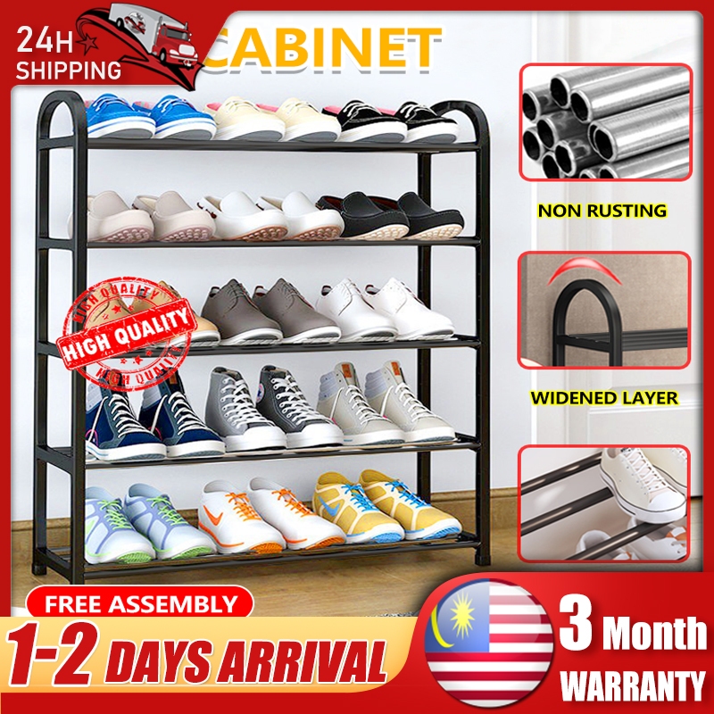 Modern Simple 4 Tier Shoe Rack Stainless Steel 4 & 5Tier/Layers Folding ...