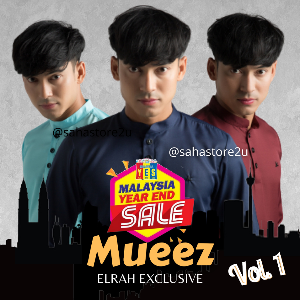 Kurta Mueez Vol1 Elrah Exclusive BAJU RAYA Maroon Black Dark Light Baby ...