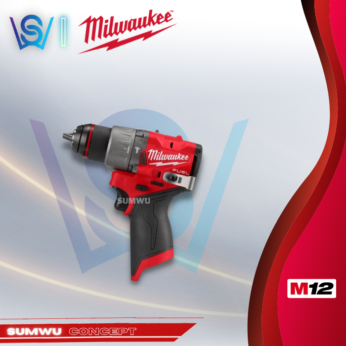 MILWAUKEE M12 FUEL GEN 3 PERCUSSION DRILL / DRIVER M12 FPD2-0 Mesin Gerudi Impak Bor Impact ...
