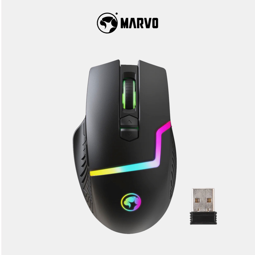 Marvo M728 Wireless RGB Gaming Mouse | Shopee Malaysia