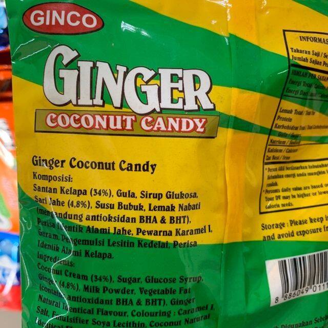 PERMEN GINGER COCONUT CANDY ISI 32PCS | Shopee Malaysia