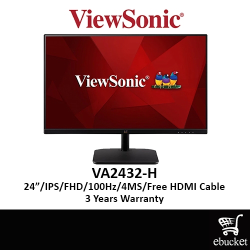Viewsonic VA2432-H VA2432H IPS Monitor HDMI (24'') | Shopee Malaysia
