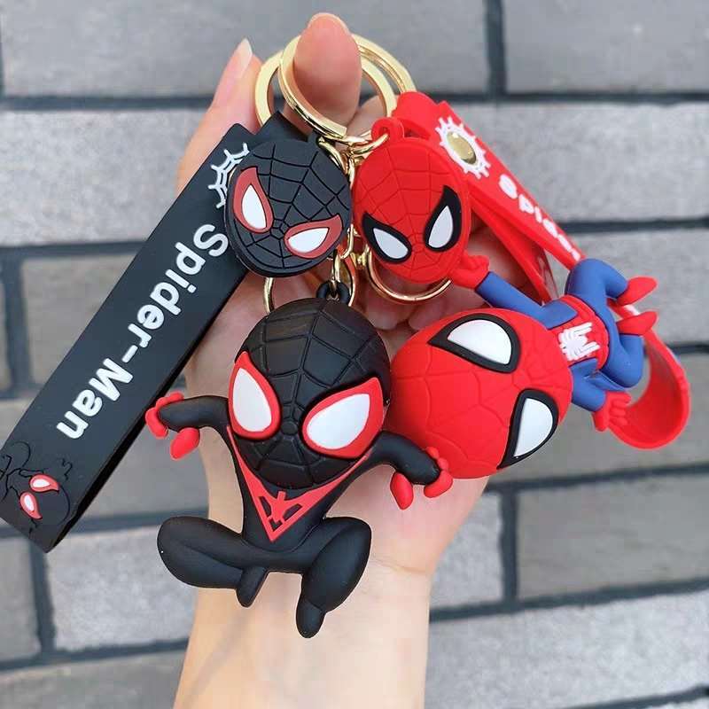 (CLEAR STOCK) Marvel Spiderman Cartoon Keychains 漫威蜘蛛侠卡通钥匙扣 | Shopee ...