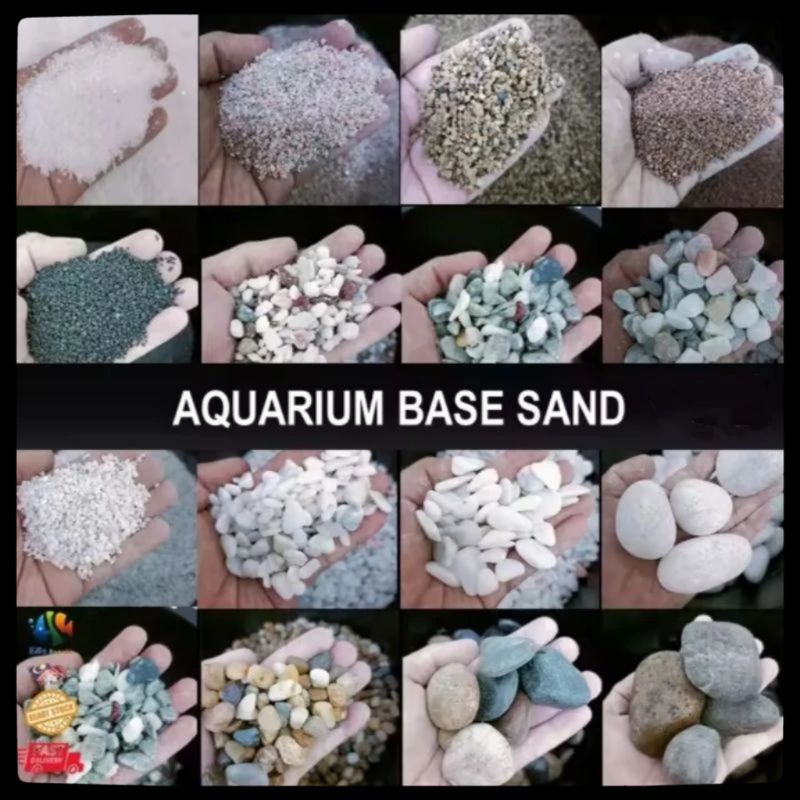 Aquarium Sand Stone 500g for Aquascape Decoration Pasir Pure White ...