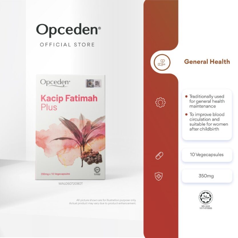 Opceden Kacip Fatimah Plus (350mg x 10's) | Shopee Malaysia