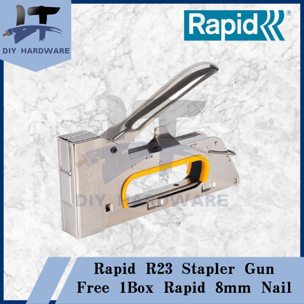 Rapid R23 Heavy Duty Hand Stapler Gun Manual Tacker Staple Free 1Box ...