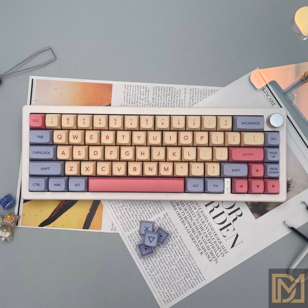 [LOCAL STOCK] Cotton Candy Keycap PBT XDA Profile Dye Sub Keycaps ...