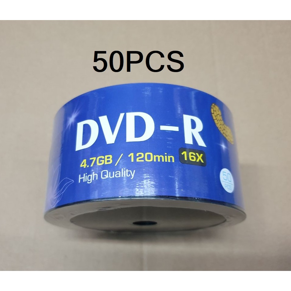 PEANUT DVD-R DVD-R 4.7Gb 1~16X 120Min (10PCS / 50pcs per Pack) | Shopee ...