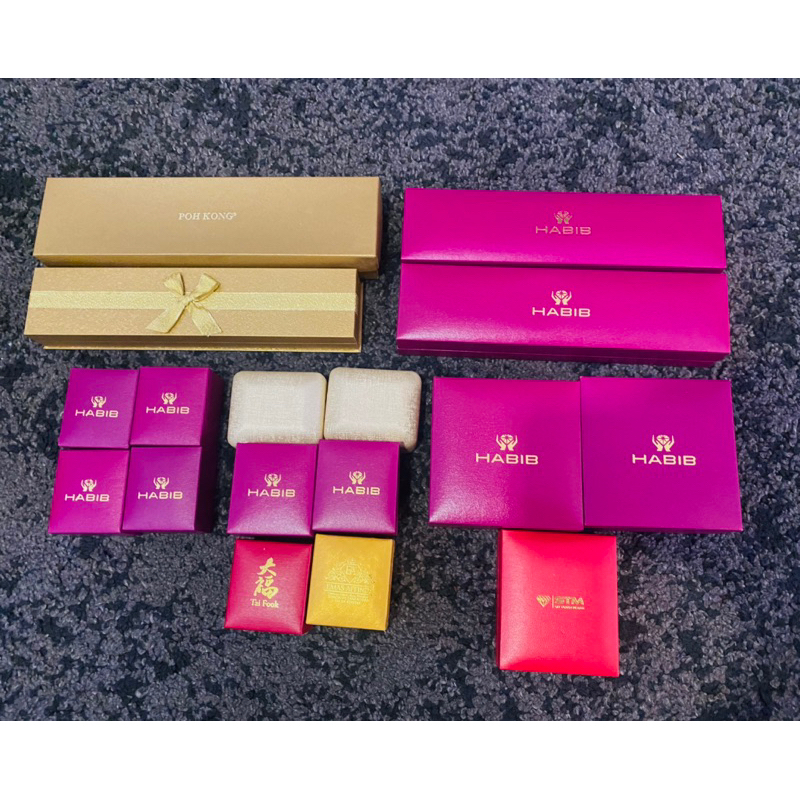 Box Habib Jewel / Poh Kong / Merchant / Emas Affindi / Tai fook Jualan ...