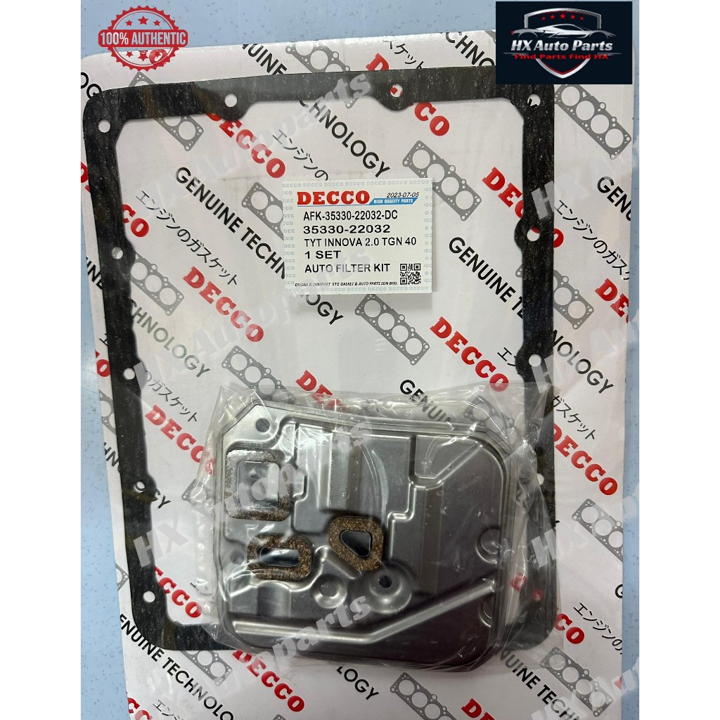 GENUINE DECCO AUTO TRANSMISSION FILTER [35330-22032] TOYOTA INNOVA ...