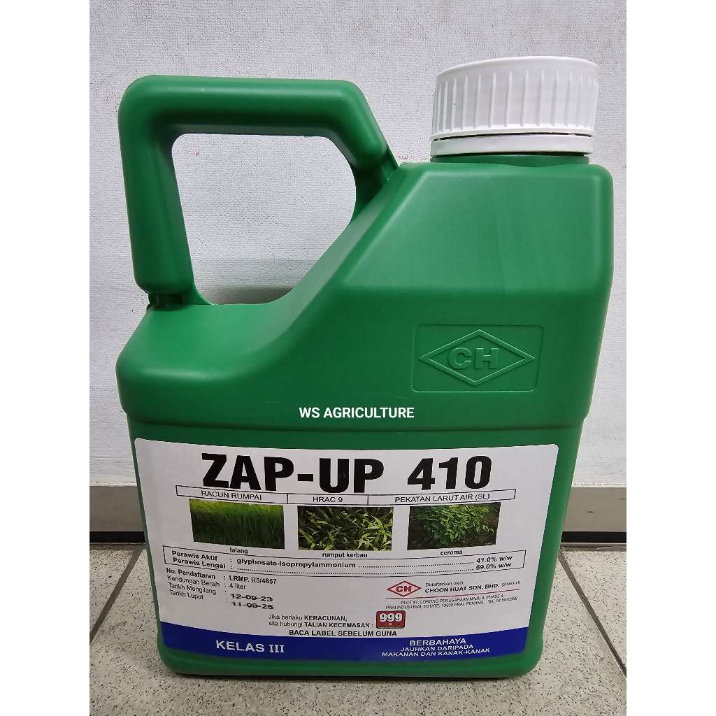 Zap Up 4L 41% Glyphosate Untuk Matikan Rumput dan Lalang. Generic to ...