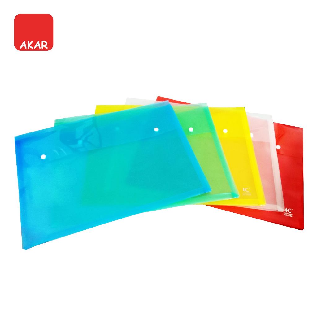 A3 size Transparent Button File / Double-button Envelope Folder ...