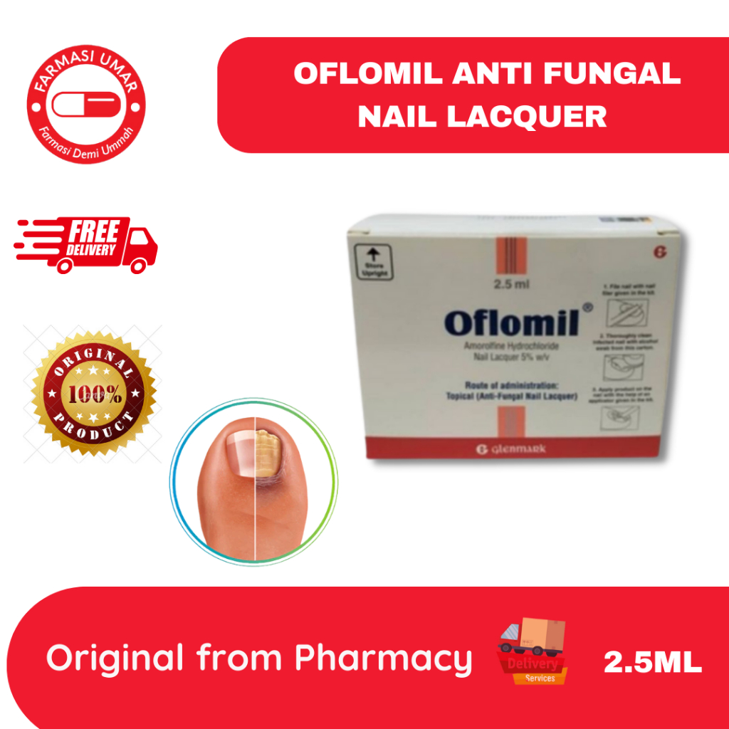 OFLOMIL ANTI FUNGAL NAIL LACQUER 2.5ML GLENMARK | Shopee Malaysia