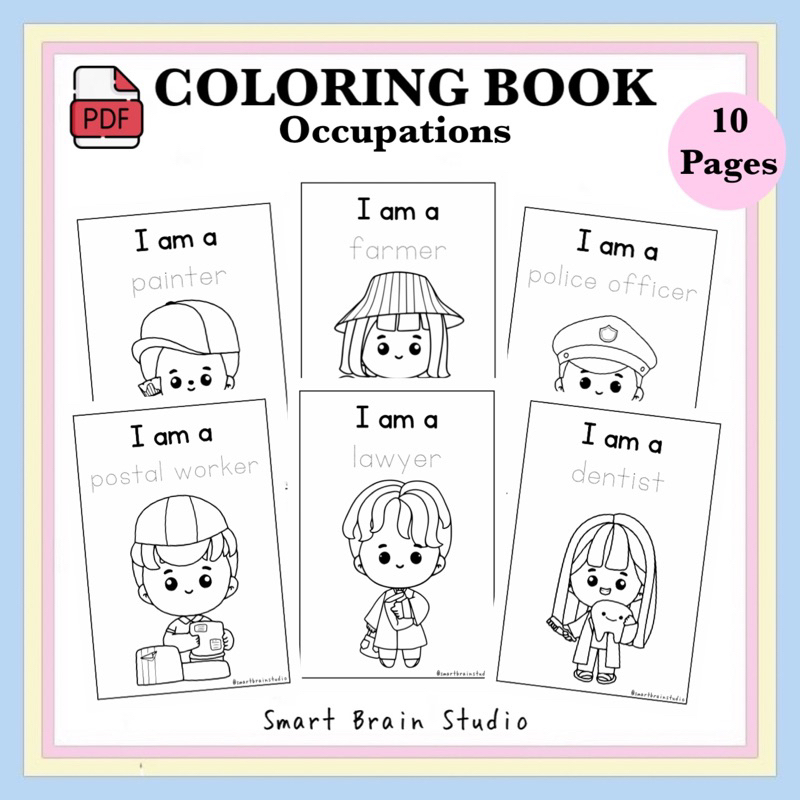PDF OCCUPATION OR JOB COLORING SHEET | Shopee Malaysia