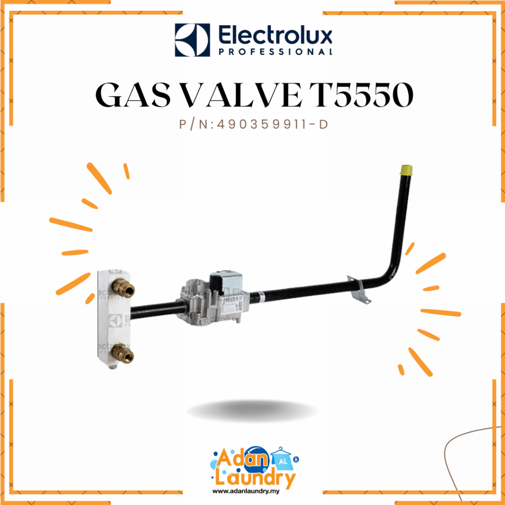 Electrolux Dryer Part - Gas Valve With Pipe T5550 230V | Shopee Malaysia