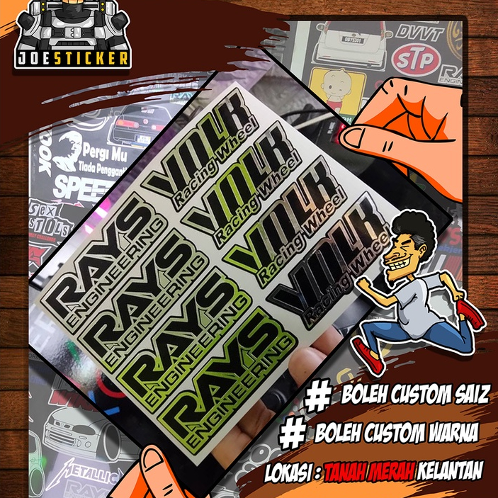 STICKER TE37 SUPERCHROME. ADA PELBAGAI PILIHAN SAIZ RIM | Shopee Malaysia