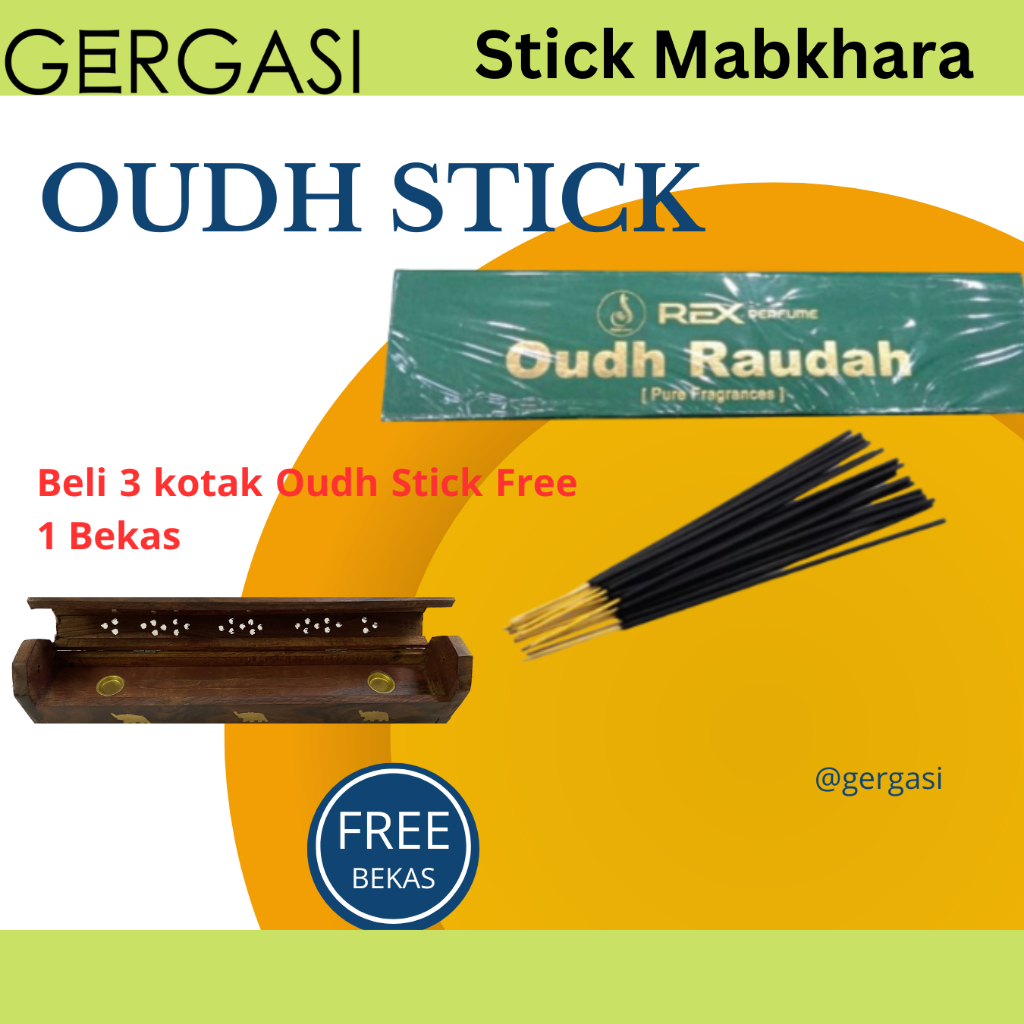 Gergasi Incense Stick Oodh Prime Fragrances Bukhoor Stick Rex Oudh ...