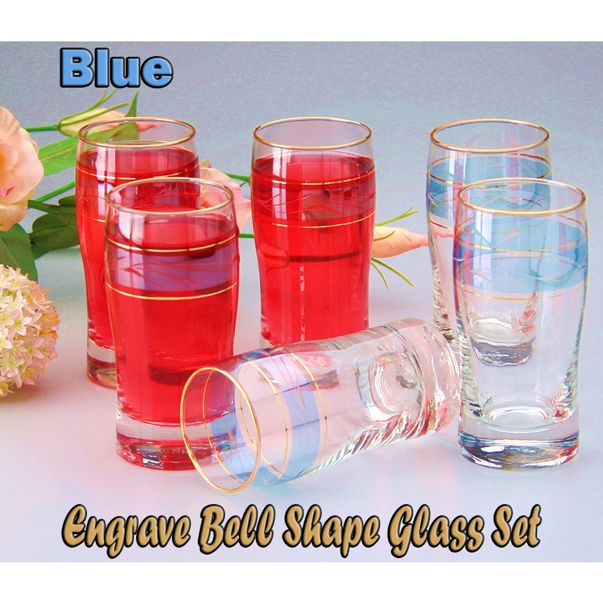 6 PC Elegant Quality Drinking Glass Set SE06049 | Shopee Malaysia