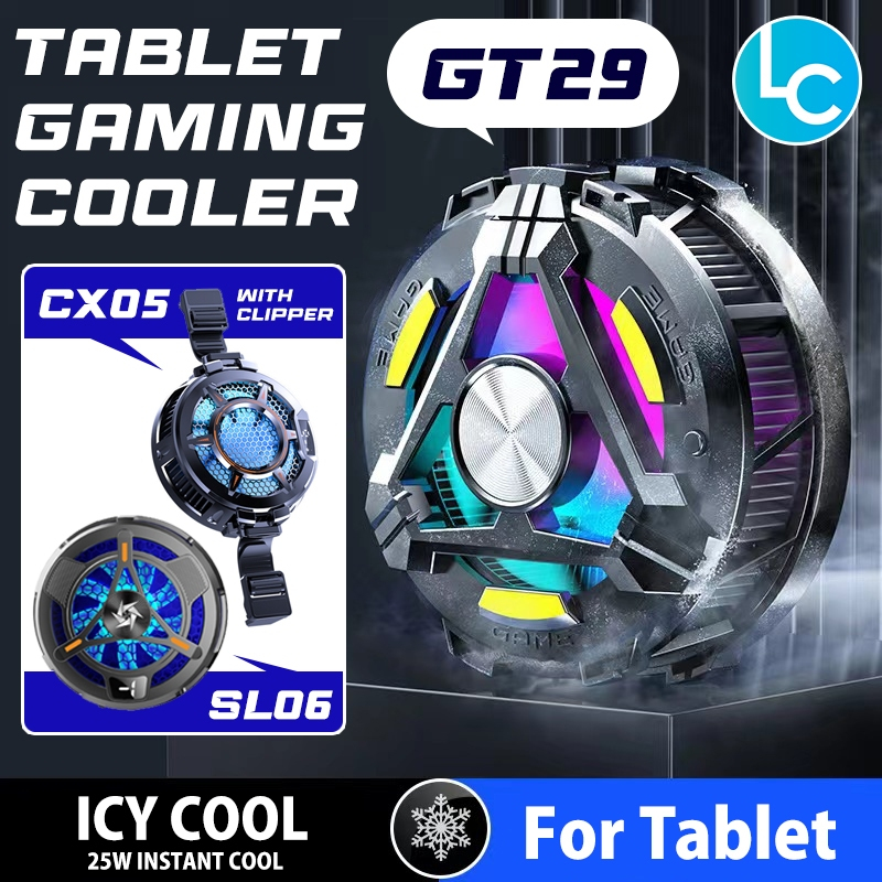 GT29 SL06 CX05 Tablet Cooler 30W Powerful Cooling Fan Magnetic Semiconductor Radiator RGB ...