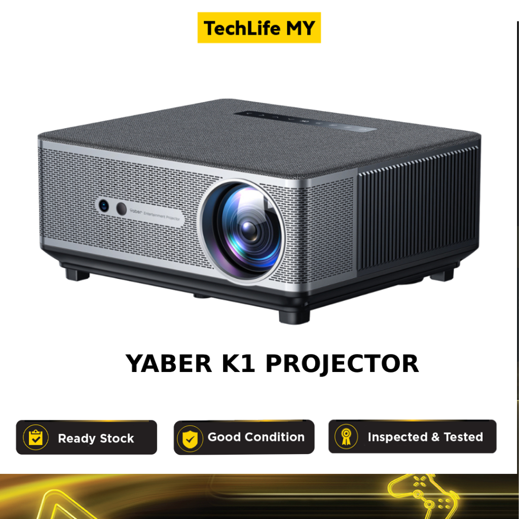 Yaber K1 Projector | 650 ANSI Lumens | 1080P FHD | Up to 150" Screen ...