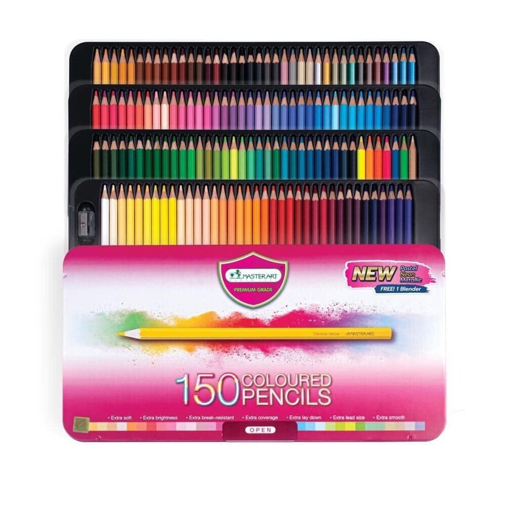 Master Art Colour Pencil 150 Premium Grade Pensil Warna 150 Batang ...