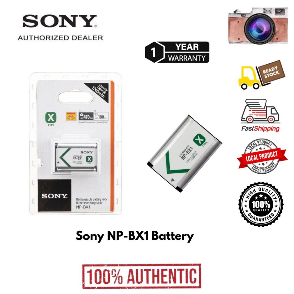 Sony NP-BX1 BX1 Original Battery For Digital compact camera, Handycam ...